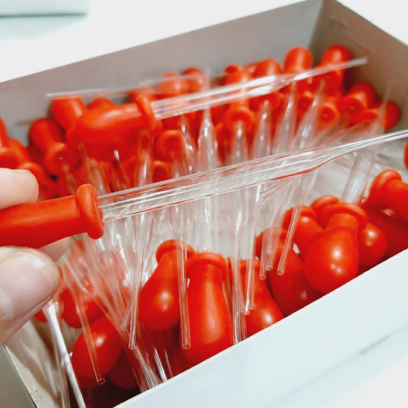Jual [HARGA PER-PCS] PIPET KACA TETES / DOT MERAH / COCOK LABORATORIUM ...