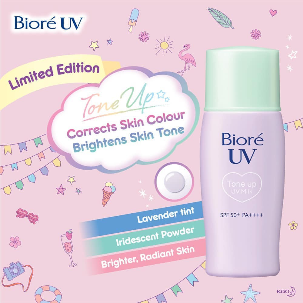 Jual BIORE UV Tone Up Clear Skin Make Up Sunscreen SPF 50 PA ...