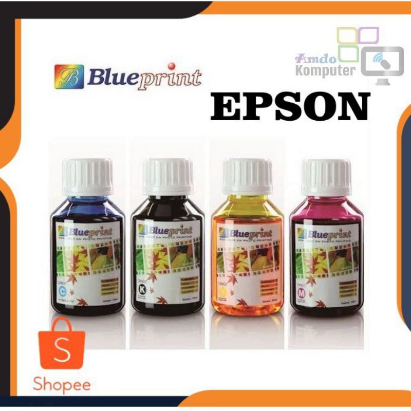 Jual Tinta Blueprint Epson Original(B,C,M,Y)Harga per botol | Shopee ...