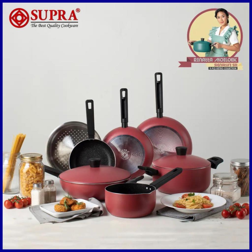 Jual Panci SUPRA 9pcs Retro Collection / Panci SUPRA Renatta Moeloek ...