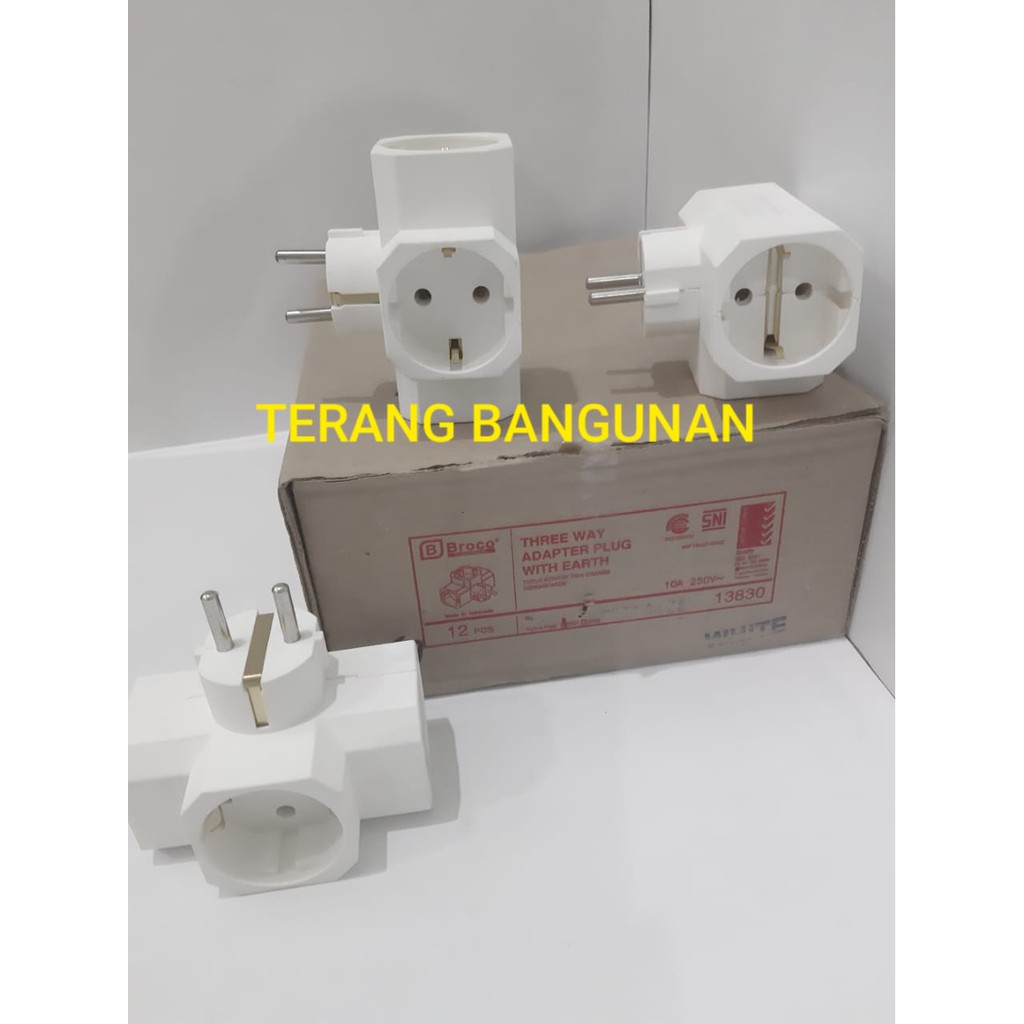 Jual STEKER TEE ARDE BROCO/COLOKAN LISTRIK ARDE BROCO 3 LOBANG | Shopee ...