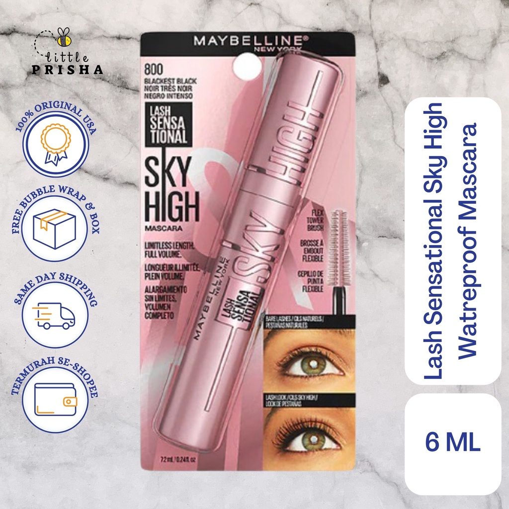 Jual MAYBELLINE Sky High Waterproof Mascara Lash Sensational | Shopee ...