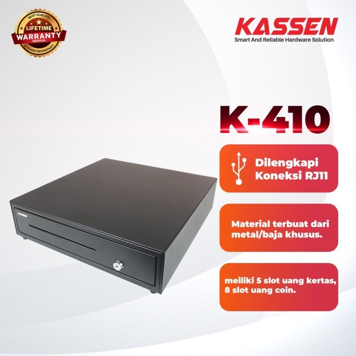CASH DRAWER / LACI UANG/ LACI KASIR KASSEN MK-410, RJ 11 BOX BESI - 5 ... CASH DRAWER / LACI UANG/ LACI KASIR KASSEN MK-410, RJ 11 BOX BESI - 5 ...