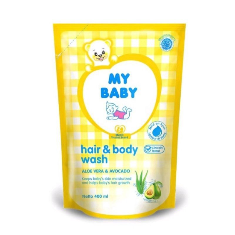 Jual My Baby Hair & Body Wash Aloevera Avocado Refill (400ml) | Shopee ...