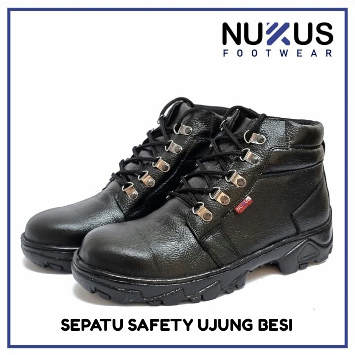 Jual Sepatu Boots Safety Ujung Besi / Sepatu Proyek / Sepatu Bengkel ...