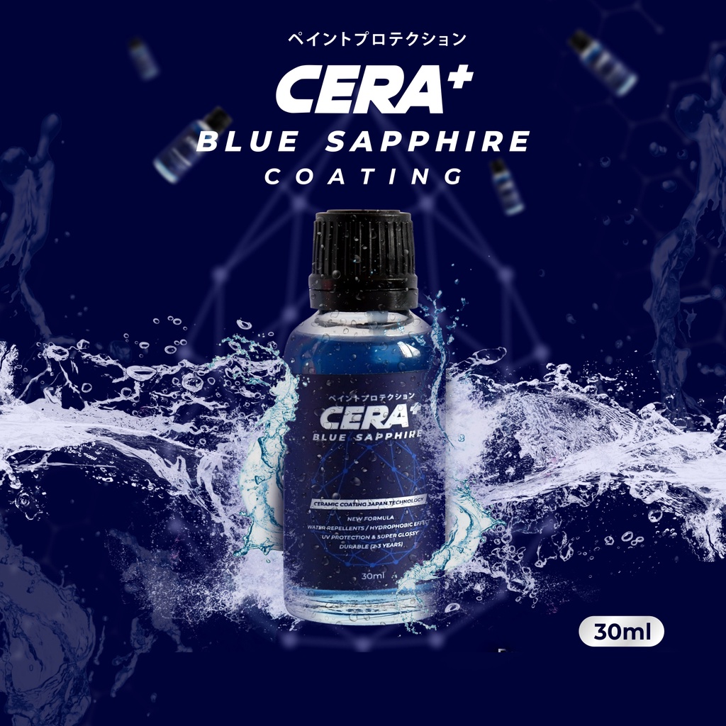 Jual Cera+ Blue Sapphire Coating | Berwarna Biru | Paint Protection ...
