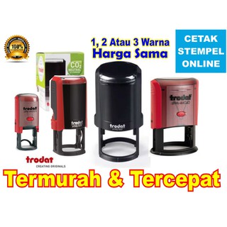 Jual CETAK STEMPEL WARNA TRODAT (Bulat). original berkualitas | Shopee Indonesia