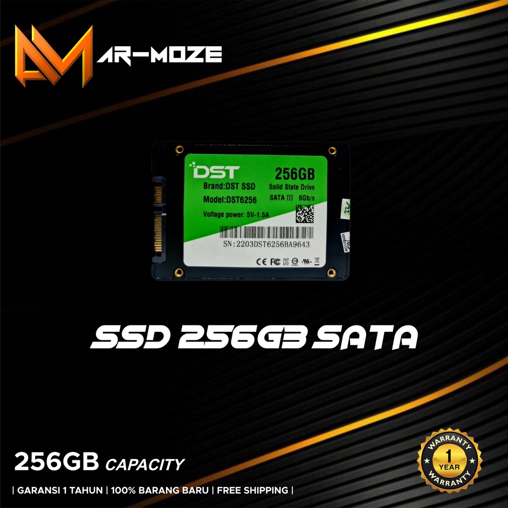 Jual SSD DST 256GB 2.5"mm [Box] SATA III 6GB/s SSD SATA SSD PC SSD ...