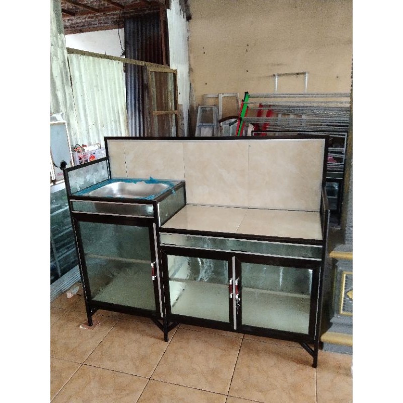 Jual meja wastafel plus rak piring praktis | Shopee Indonesia