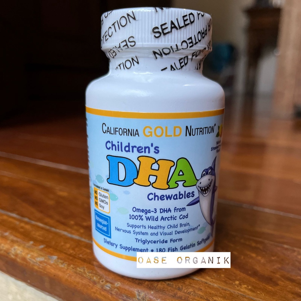 Jual California Gold Nutrition, Children's DHA Chewables, 100% Wild ...
