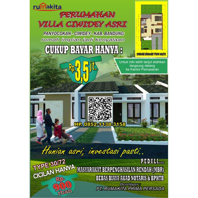 Jual Banner Promosi Perumahan Ukuran 100 x 70 cm | Shopee Indonesia