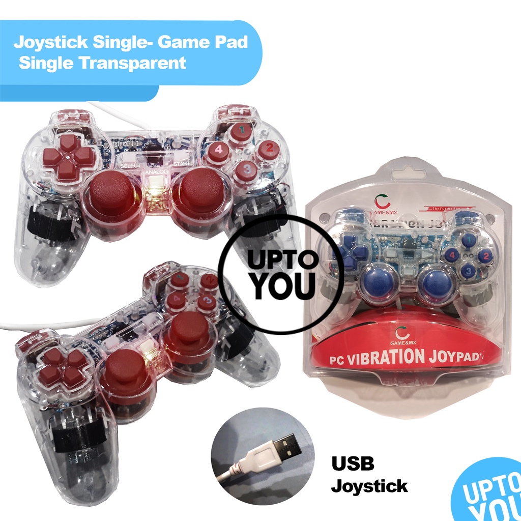 Jual Joystick Single USB LAPTOP DESKTOP - Game Pad Single Transparent ...