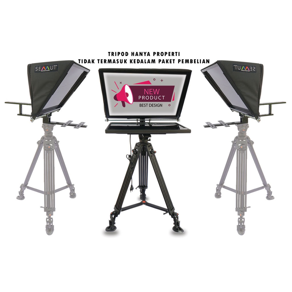 Jual Teleprompter Telepromter Telepomter SEMUT TL-2 24 Inch | Shopee ...