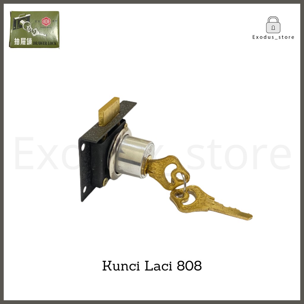 Jual kunci tarikan laci lemari kayu / loker 808 / drawer lock | Shopee Indonesia