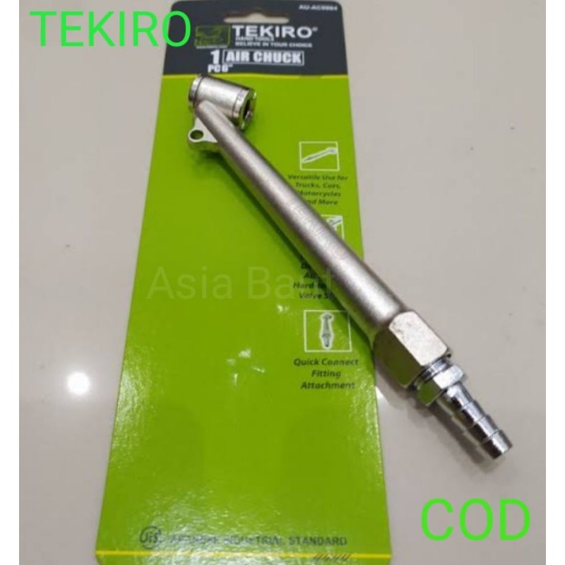 Jual AIR CHUCK 6" TEKIRO / ALAT PENGISI ISI ANGIN UDARA 6 INCH CHROME ...