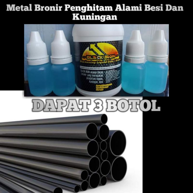 Jual Black iron Liquid metal bronir 10ml penghitam atau pemberi warna ...