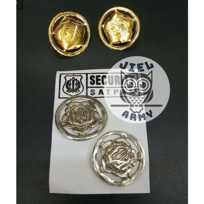 Jual Monogram SATPAM Putih atau Kuning A.P Pin Security Indonesia ...