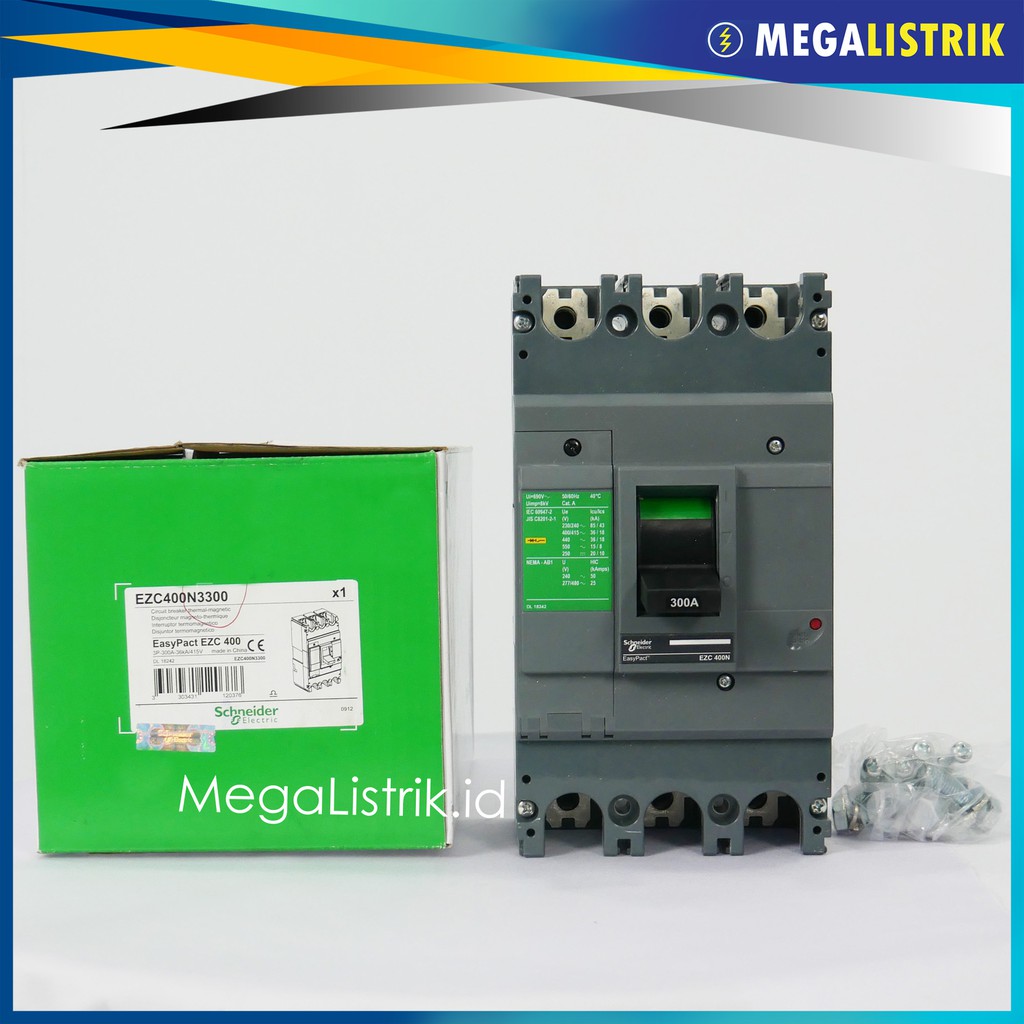 Jual SCHNEIDER MCCB 3P 300A / NFB / EZC EASYPACT BREAKER EZC400N3300N | Shopee Indonesia