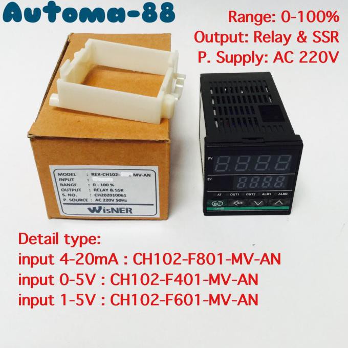 Jual Rex-C100 Controller Input 4-20Ma / 0-5V / 1-5V / 0-10V Output Relay - Input 4-20Ma Automa88 ...