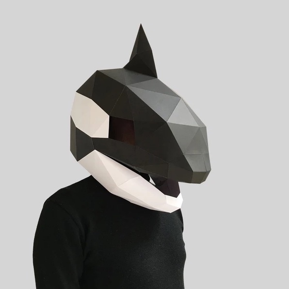 Jual Topeng Orca Paus Mask 3D Properti Foto Ulang Tahun Birthday Unik ...