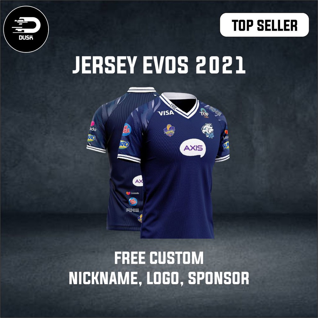 Jual JERSEY HOME EVOS ESPORT TERBARU 2021 FREE NICKNAME, LOGO, SPONSOR ...