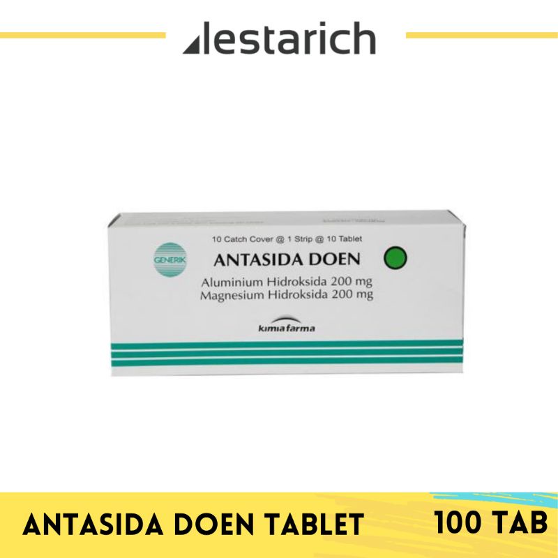 Jual Kimia Farma Antasida DOEN 1 Dus isi 100 Tablet Obat Maag | Shopee ...