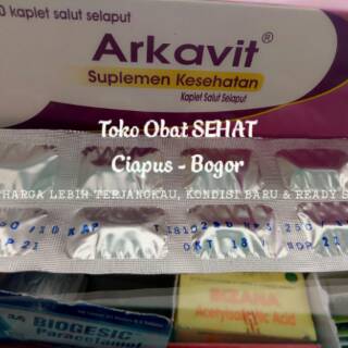Jual Arkavit Suplemen Makanan (Obat pemulihan setelah sakit) Indonesia ...