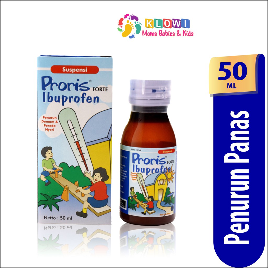 PRORIS SUSPENSI FORTE 50 ML STRAWBERY,IBUPROFEN,PENURUN PANAS | Shopee ...