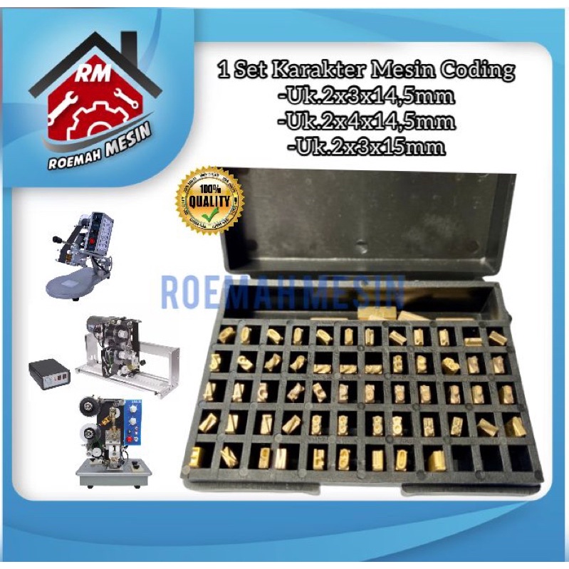 Jual Karakter 1Box Huruf/Angka Mesin Coding HP-241/HP241B/HP-280/DY8 ...