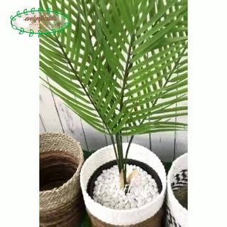 Jual Pohon Daun Palem Lancip X7 Latex Artificial Cover Pot Seagrass Tanaman Hias Palma Plastik ...