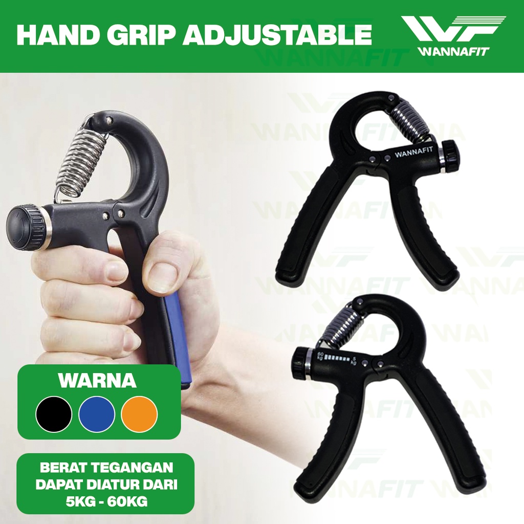 Jual HAND GRIP/HANDGRIP ADJUSTABLE 5-60 KG ALAT LATIHAN OTOT/PENGUAT ...