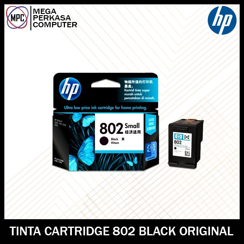 Jual Tinta Printer Cartridge 802 Black ORIGINAL | Shopee Indonesia