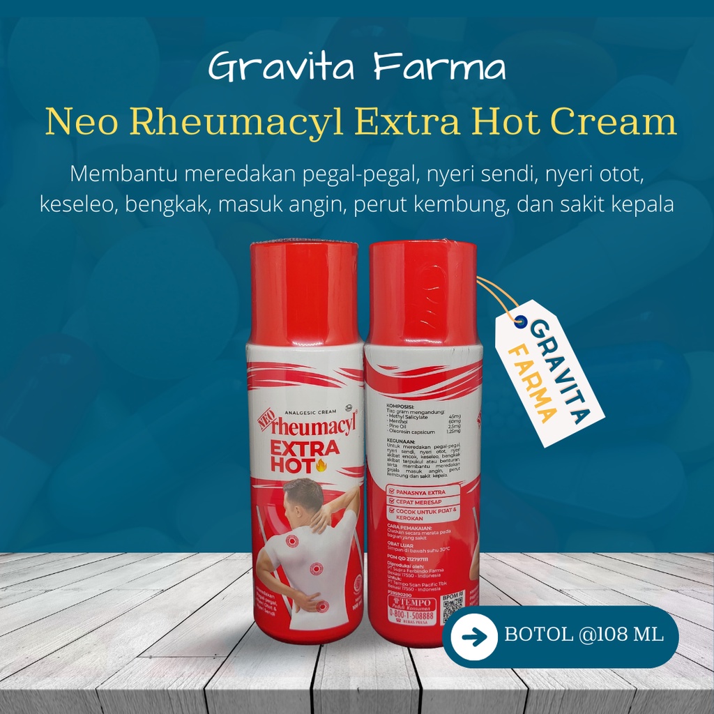 Jual Neo Rheumacyl Extra Hot Cream 108 mL - KEMASAN BARU | Shopee Indonesia