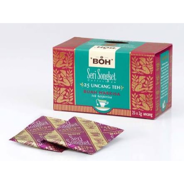 Jual teh boh passion fruits 20 s flavoured tea rasa markisa 20 x 2 g ...