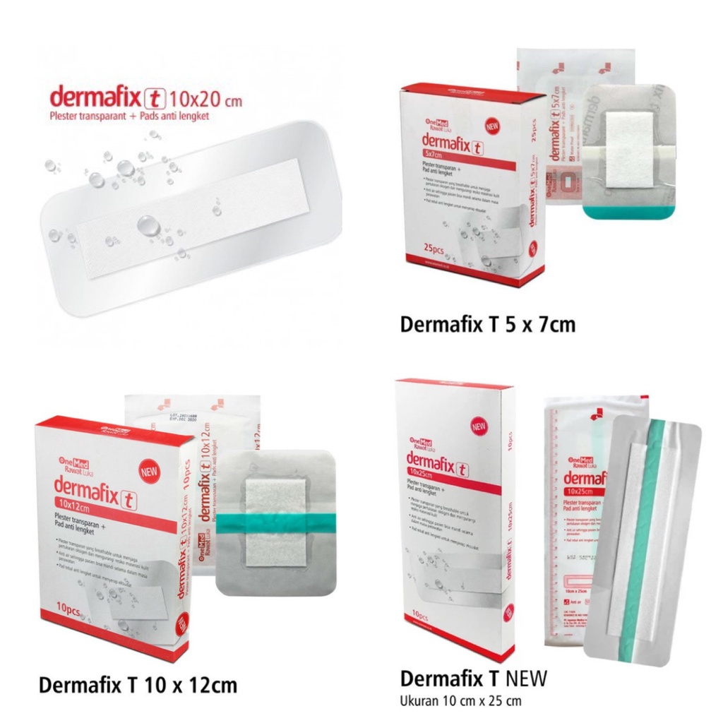 Jual Dermafix Non Woven / Dermafix T , Plester Pad Rawat Luka OneMed | Shopee Indonesia
