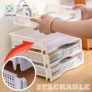 Jual Oxihom Rak Susun Rak Dokumen Kertas Stationary Plastik Stackable ...