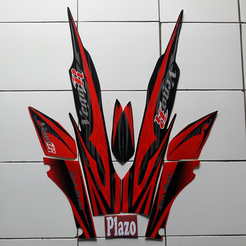 Jual stiker yamaha vega r 2008 merah | Shopee Indonesia