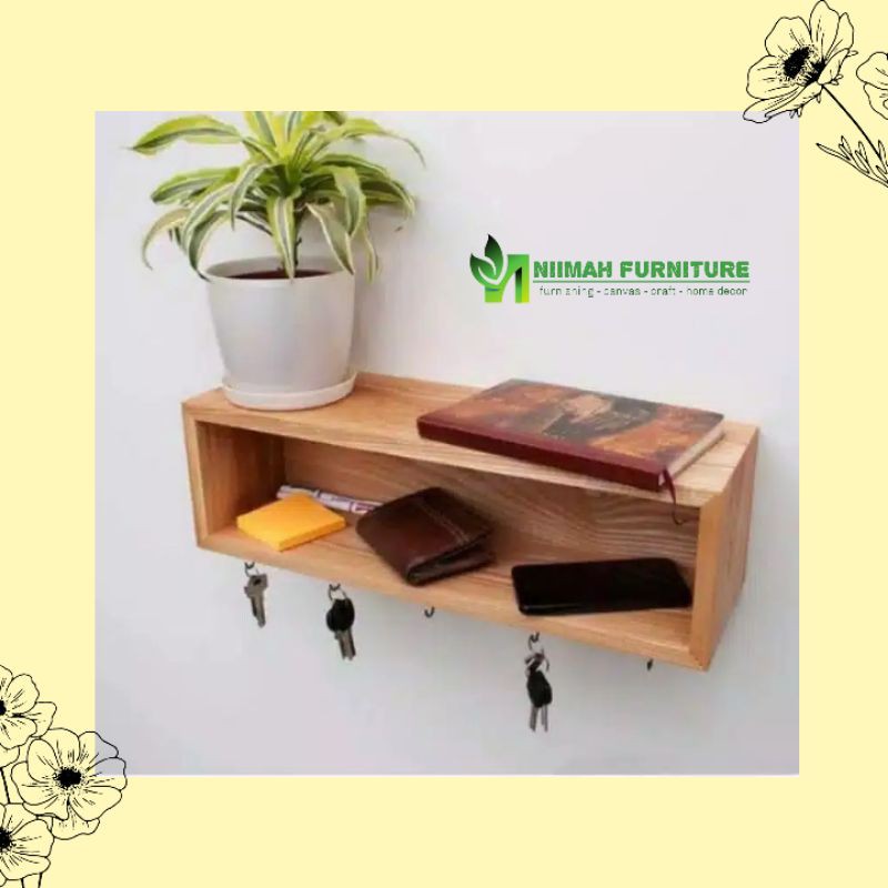 Jual Rak Dinding Gantungan Kunci Kayu Jati Belanda | Shopee Indonesia