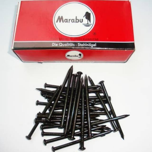 Jual Paku beton 5cm paku tembok paku beton hitam | Shopee Indonesia