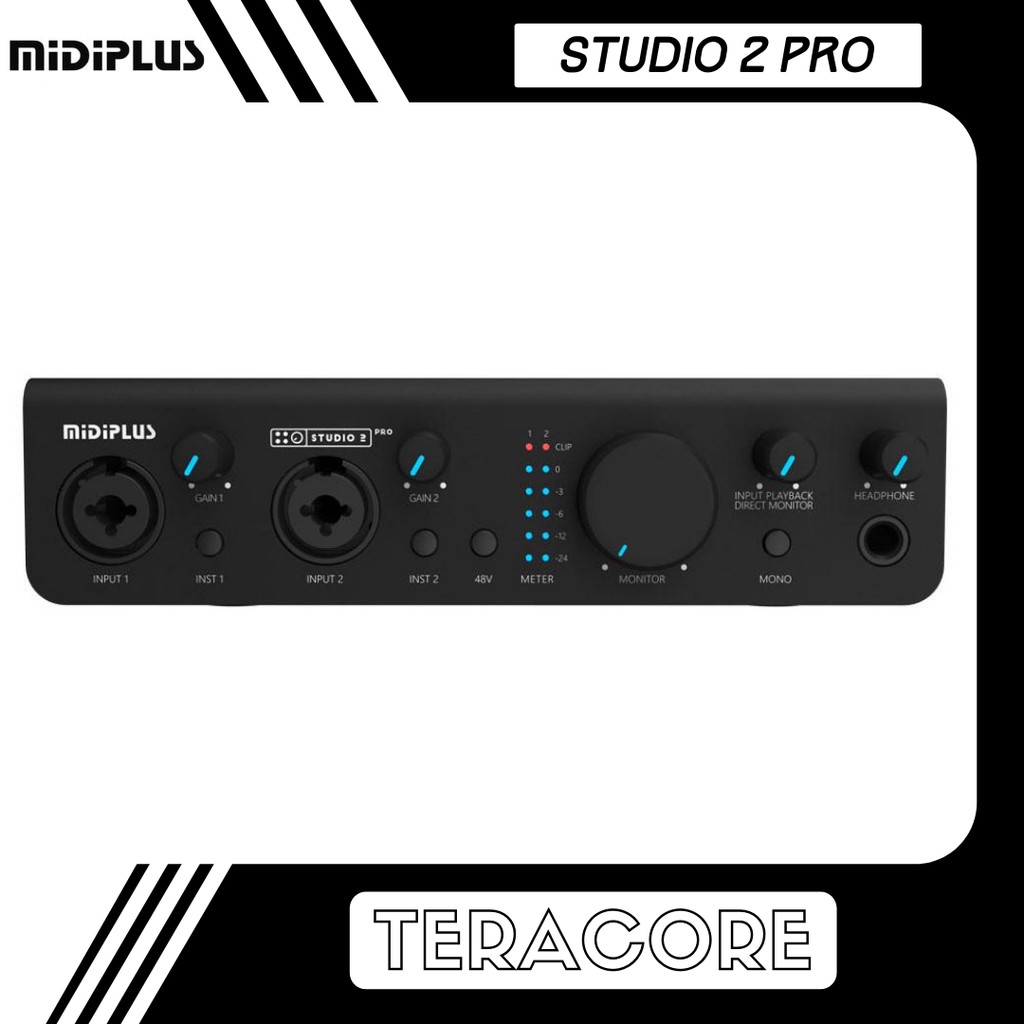 Jual Midiplus Studio 2 Pro USB Audio Interface Soundcard Recording 2 ...