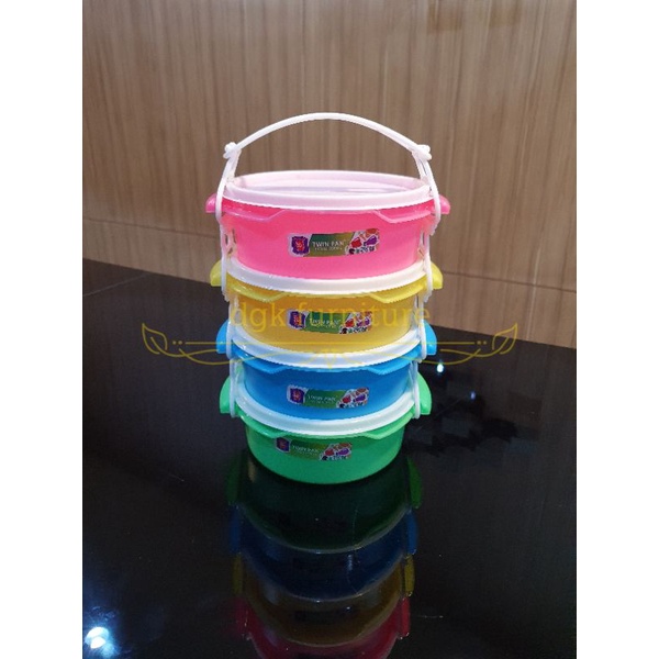 Jual Rantang Bekal Tempat makan Bontot Plastik 4 empat susun Tingkat ...