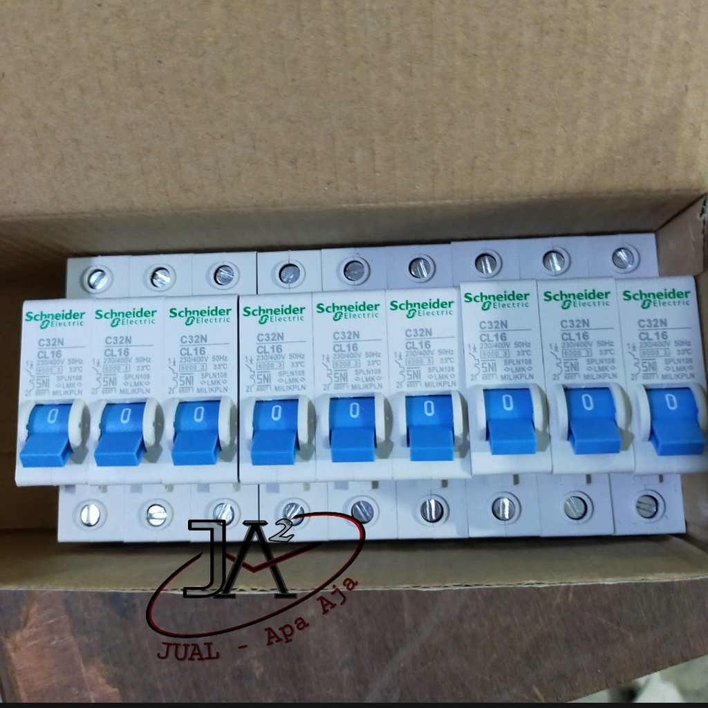 Jual MCB Schneider biru PLN MCB 1P 1F 1phase MCB Schneider SPLN ...