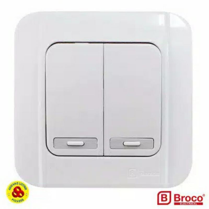 Jual SAKLAR DOUBLE IB BROCO GALLEO / SAKLAR SERI BROCO GALLEO / SAKLAR ...