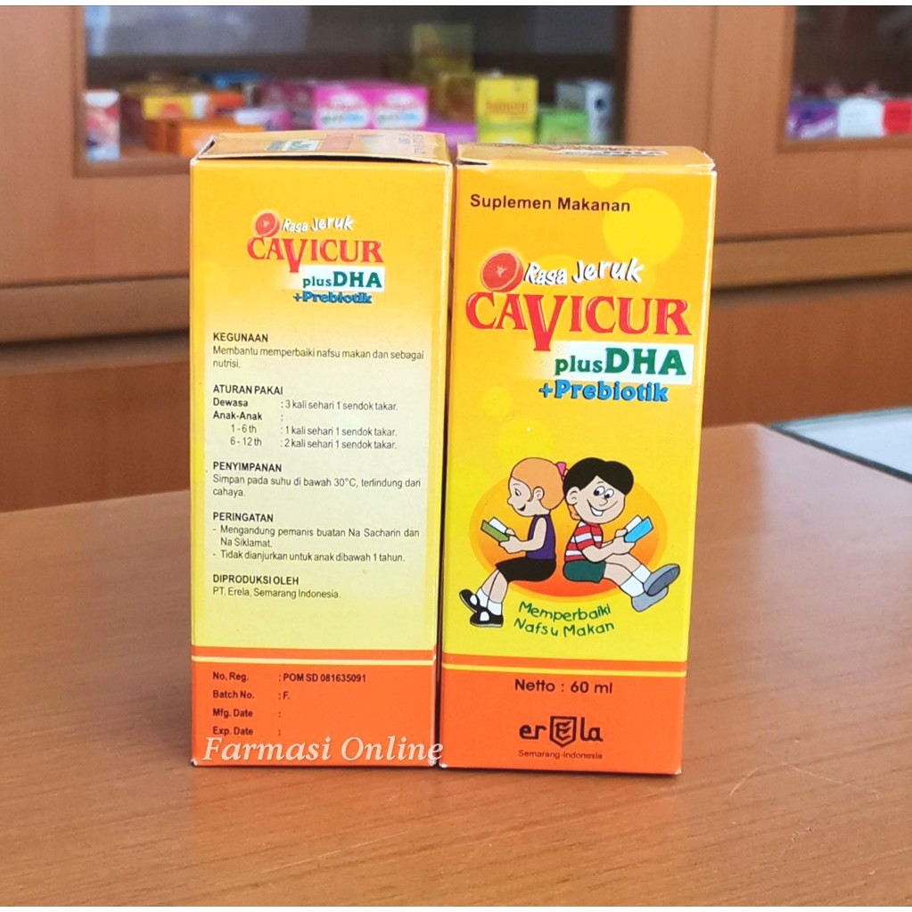 Jual Cavicur Plus DHA & Prebiotik Syrup 60 ml | Shopee Indonesia