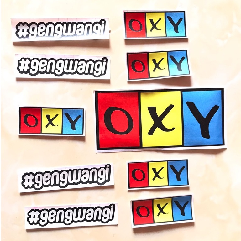 Jual Stiker OXY Geng Wangi sticker motor keren mobil helm beat scoopy ...