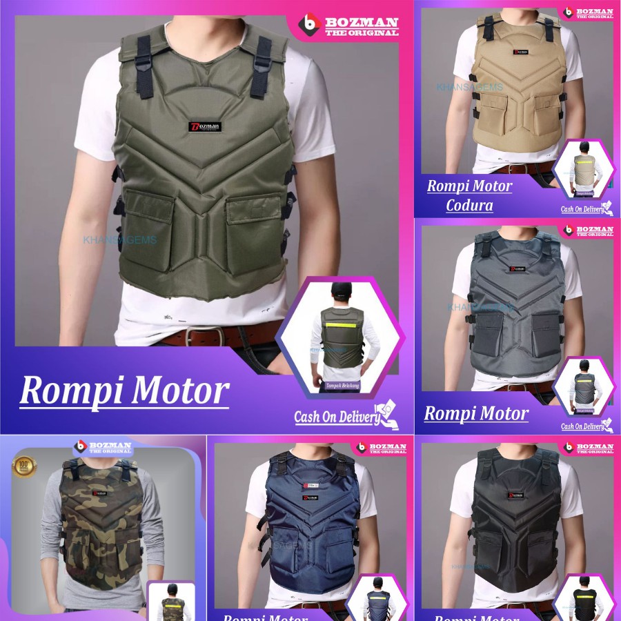 Jual Rompi Motor Touring/Biker Bahan Cordura Premium Body Protector ...