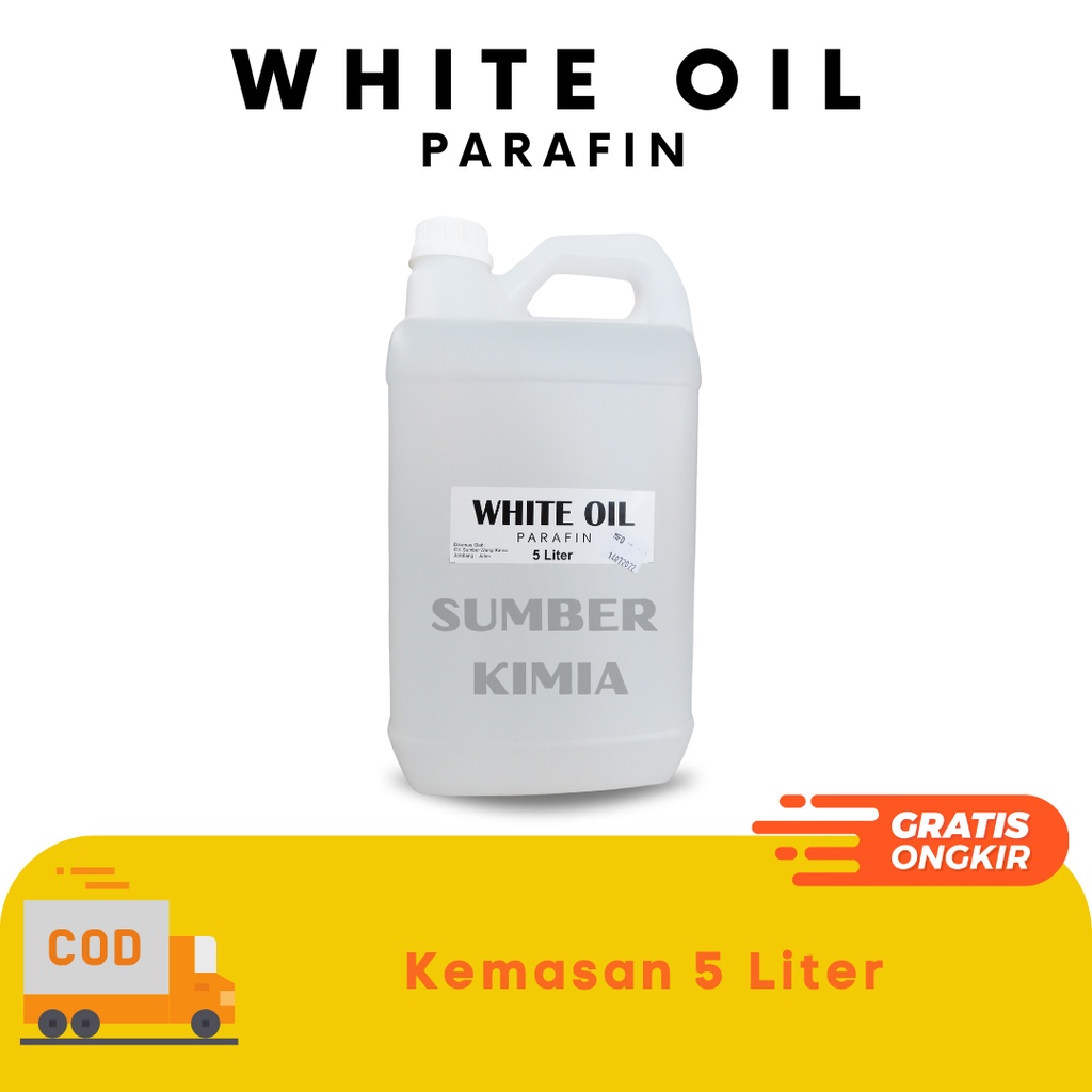 Jual White Oil Pure Parafin Minyak Mesin Kemasan 5liter | Shopee Indonesia