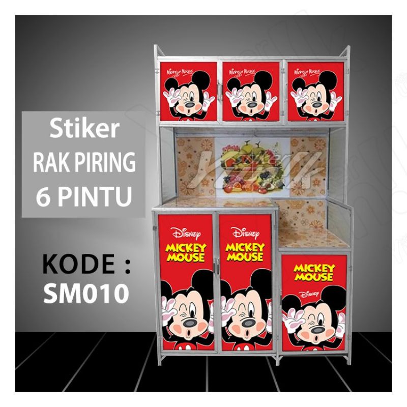 Jual Stiker rak piring 6 pintu motif mikie mouse | Shopee Indonesia