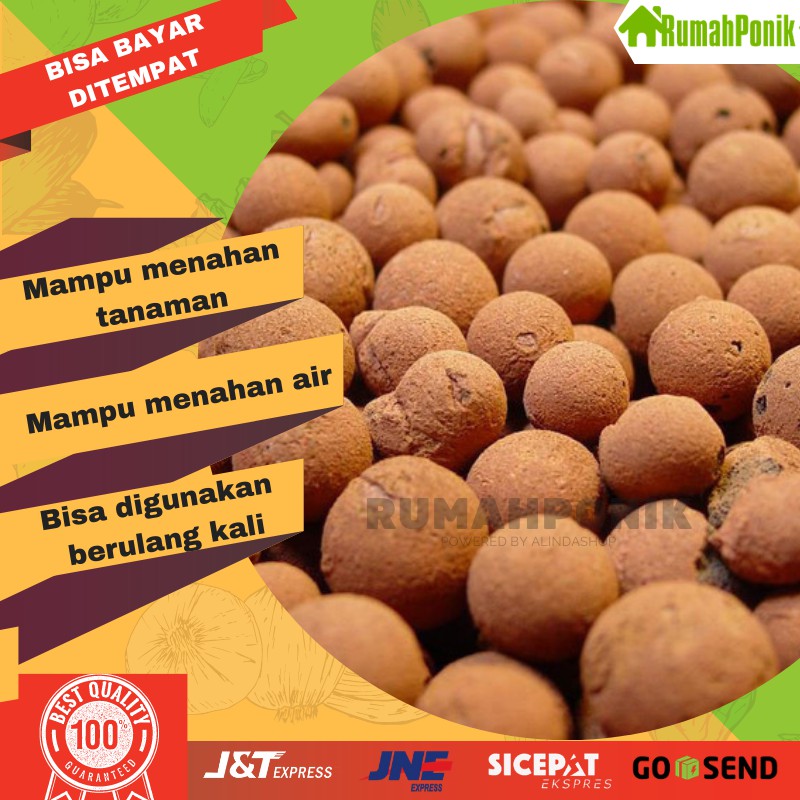 Hidroton Jerman Per 1/2 Liter Media Tanam Hidroponik - Hydroton Germany ...