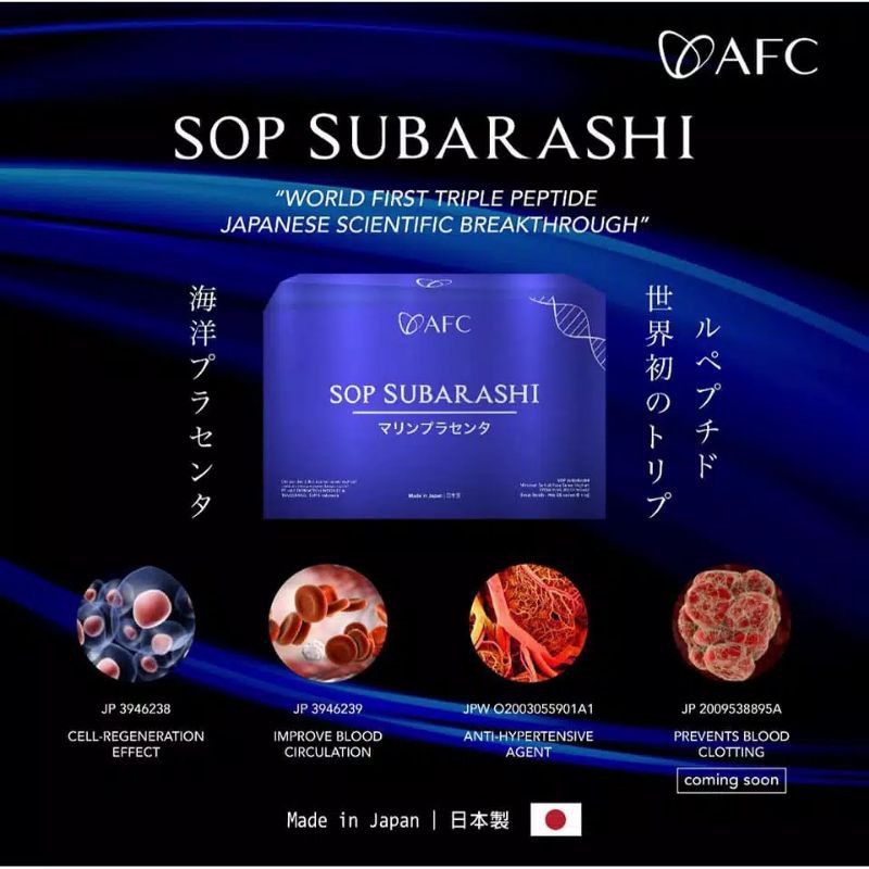 Jual SOP SUBARASHI AFC BPOM utk kecantikan dan juga berbagai macam obat ...